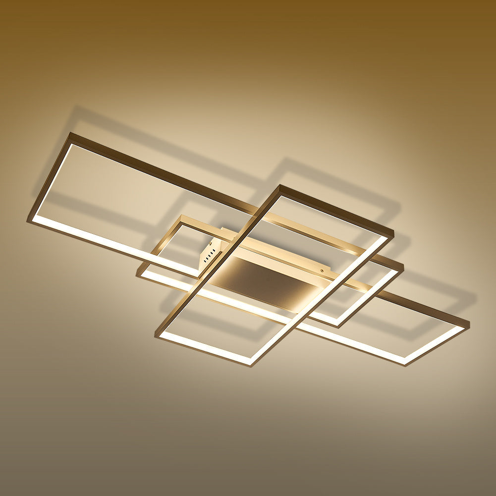 110CM Modern Rectangle LED Chandelier Ceiling Light – Bathroom Deco