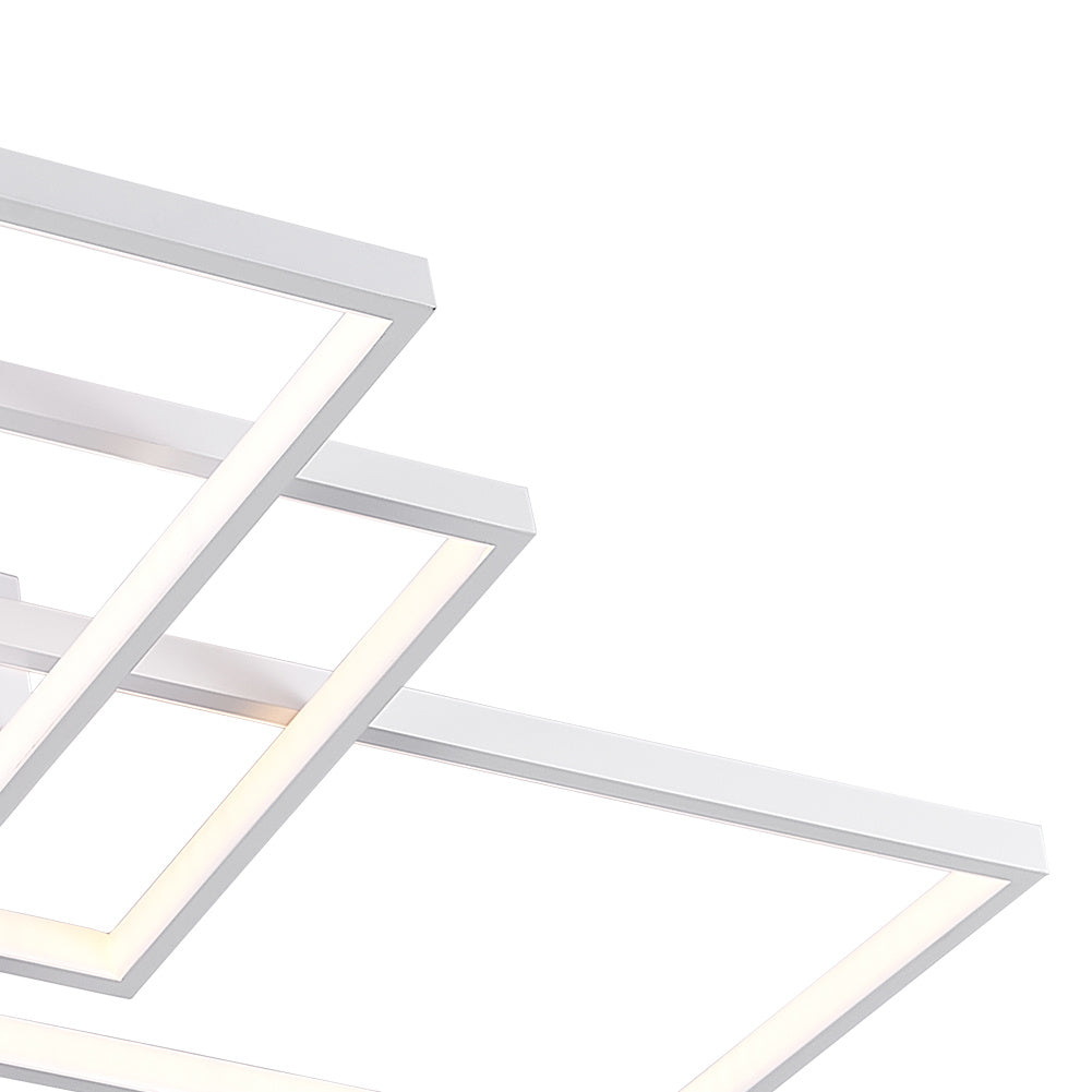 110CM Modern Rectangle LED Chandelier Ceiling Light – Bathroom Deco